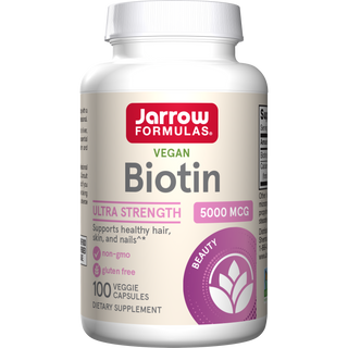 Biotin, 100 Veggie Capsules - Jarrow Formulas