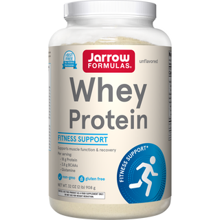 Whey Protein Unflavored, 32 oz (2 lb) 908 g Powder | Jarrow Formulas